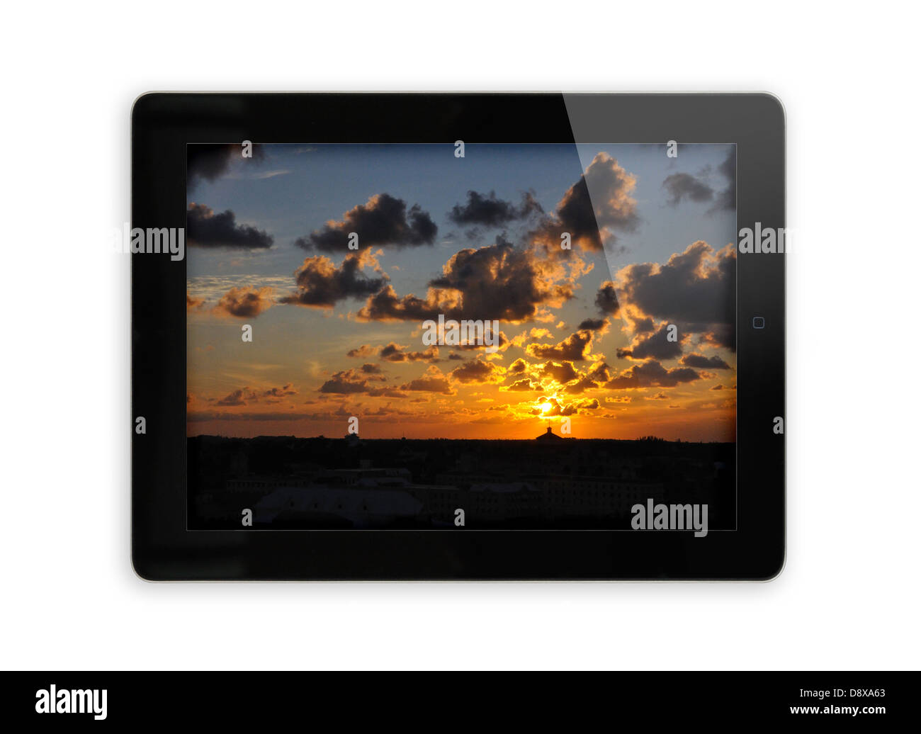 iPad screen showing photo Stock Photo - Alamy