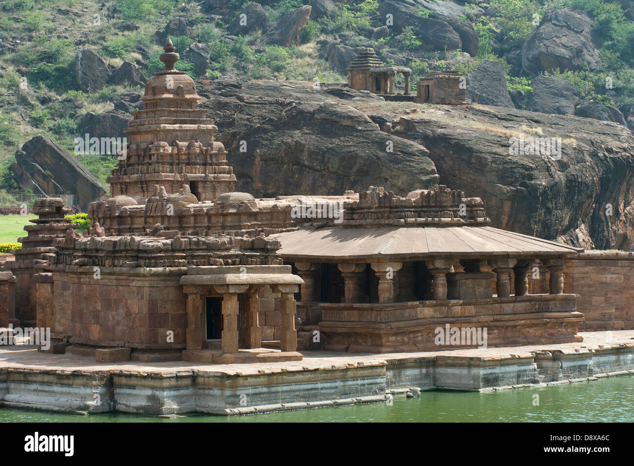 Asia, India, Karnataka, Badami, Bhutanatha Temple Stock Photo - Alamy