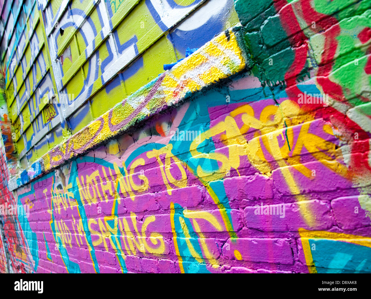 Graffiti alley street in baltimore hi-res stock photography and images ...