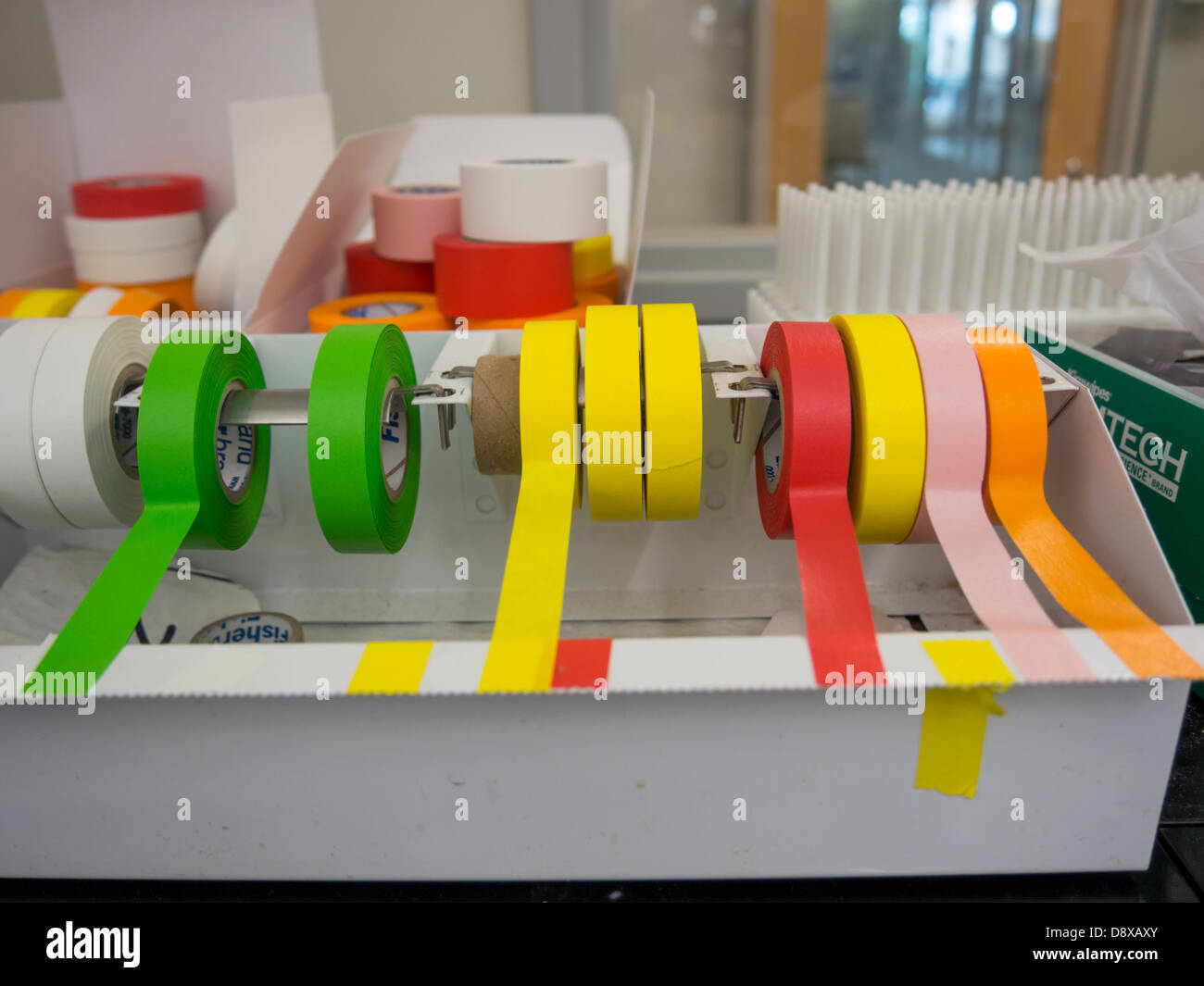 colored tapes in lab Stock Photo - Alamy