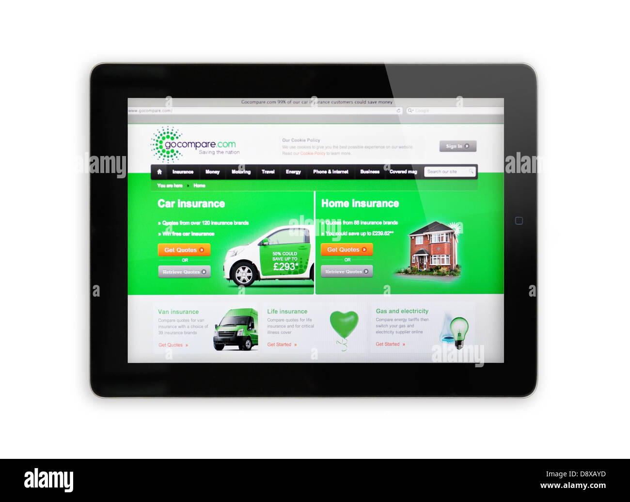 Car insurance comparison site Cut Out Stock Images & Pictures - Alamy