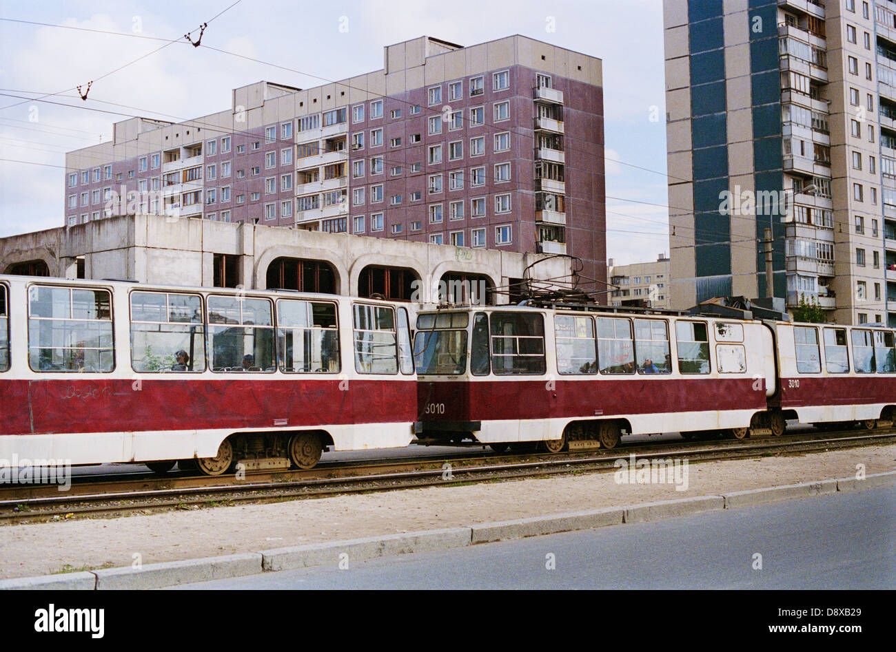 Tram in Russia Stock Photo - Alamy