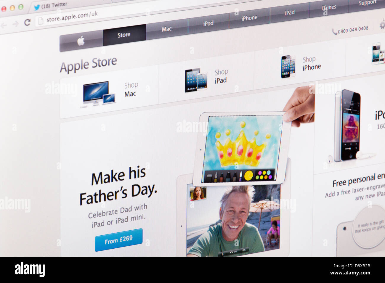 Laptop apple screen hi-res stock photography and images - Alamy