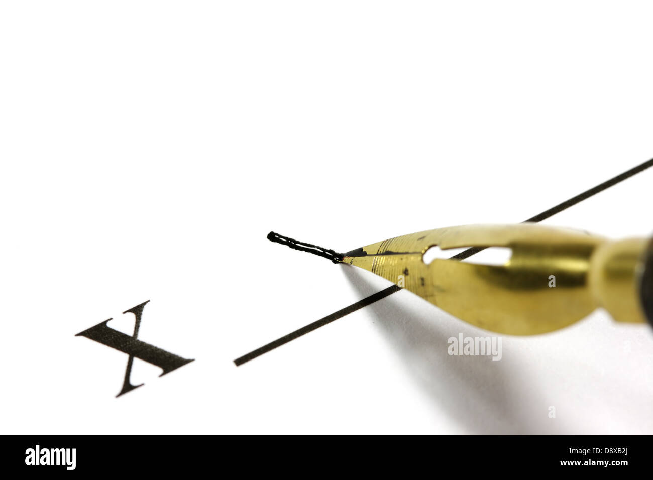 Signature mark hi-res stock photography and images - Alamy