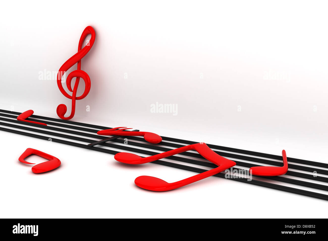 Music notes illustration sheet hi-res stock photography and images - Alamy