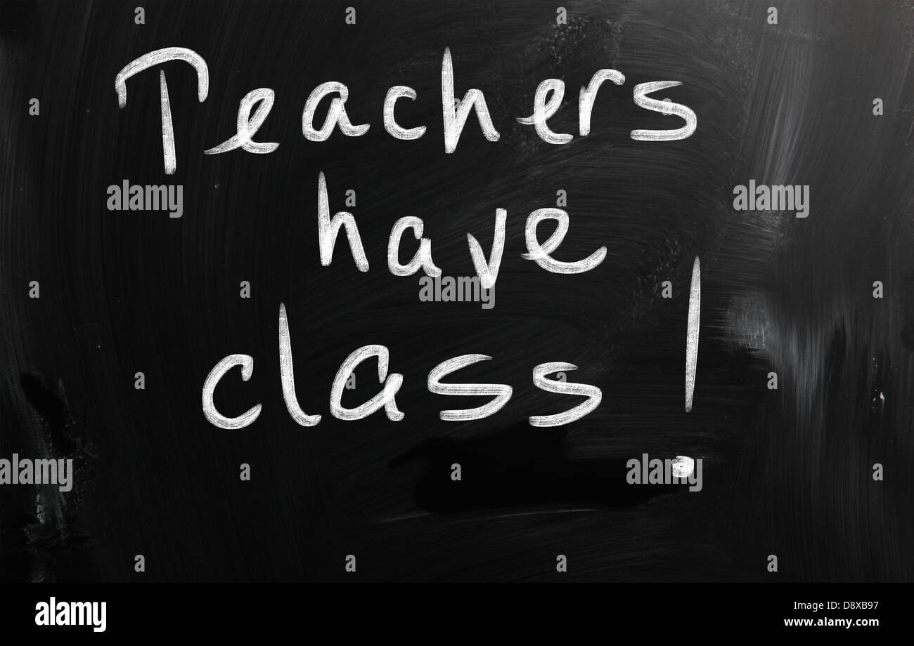 Teachers have class! Stock Photo - Alamy
