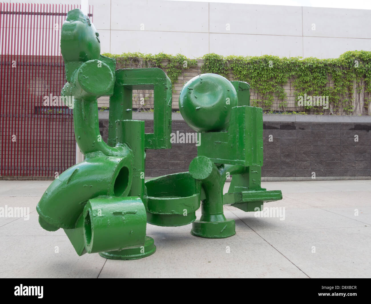 green metal sculpture in front of Shaw conference centre in Edmonton ...