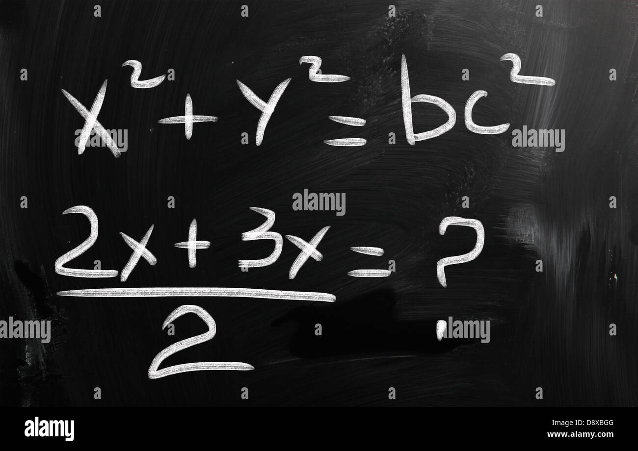 blackboard with math text Stock Photo - Alamy blackboard with math text Stock Photo - Alamy