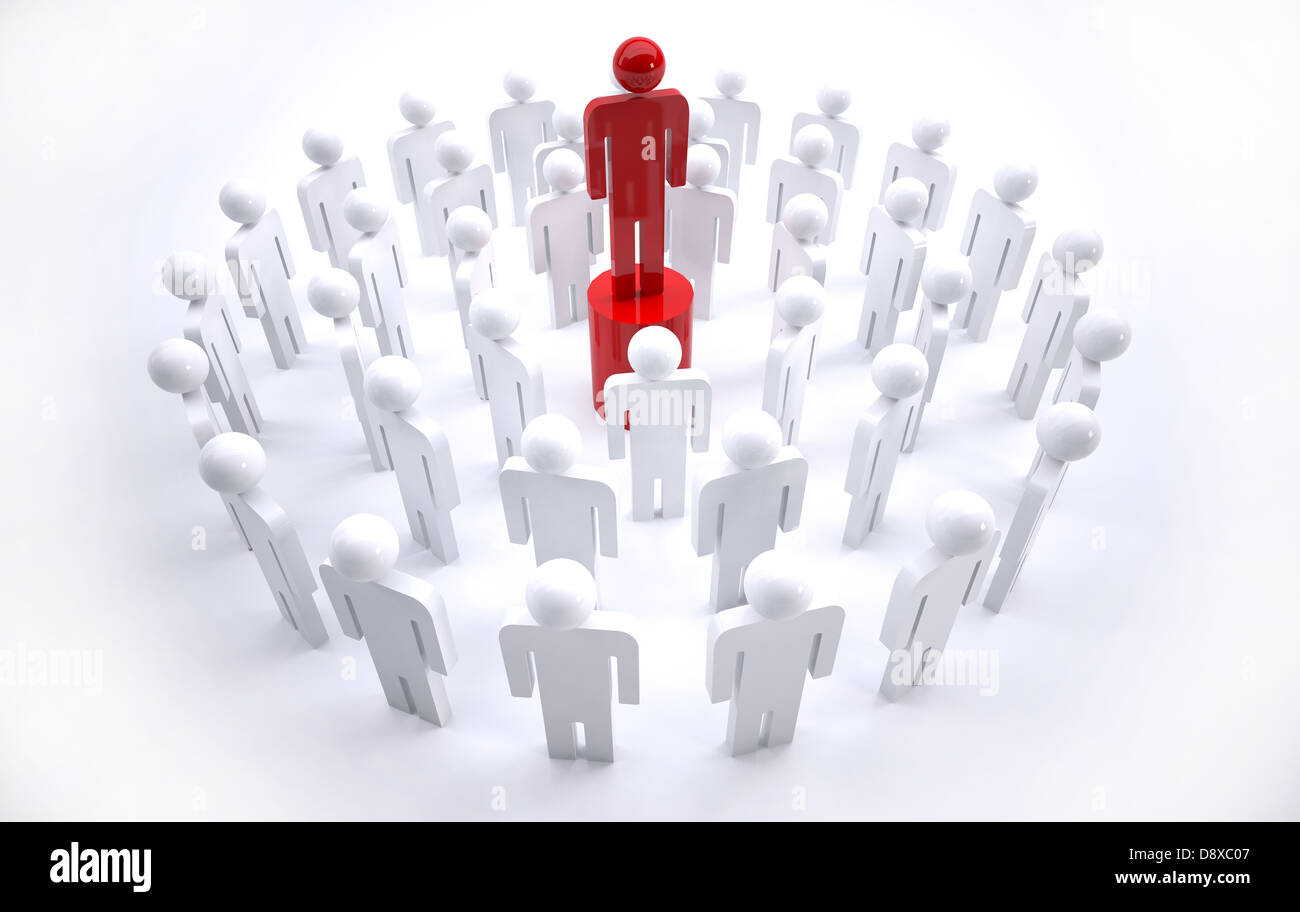 Concept of team leader Stock Photo - Alamy