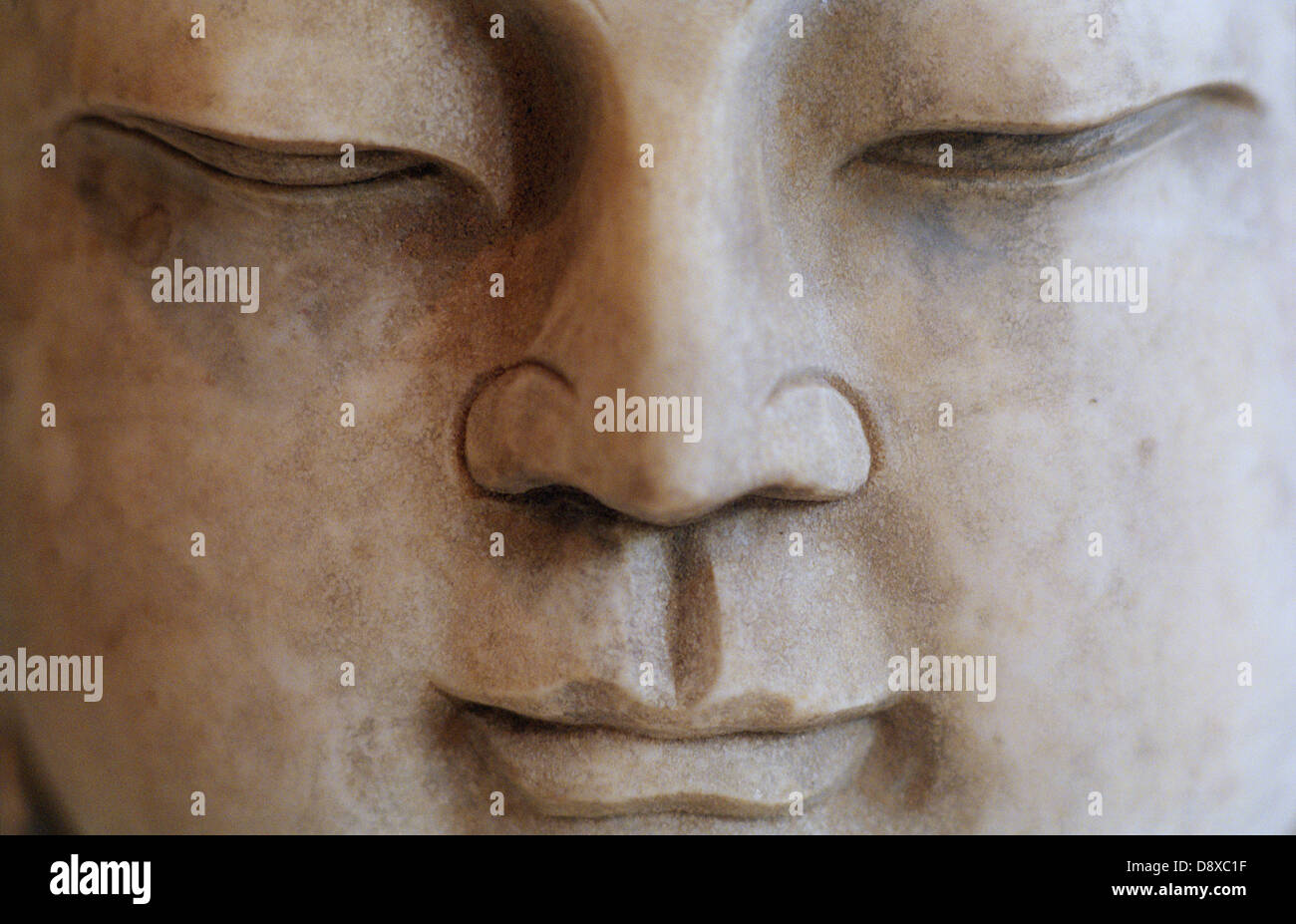 Detail of Buddha s face Stock Photo - Alamy