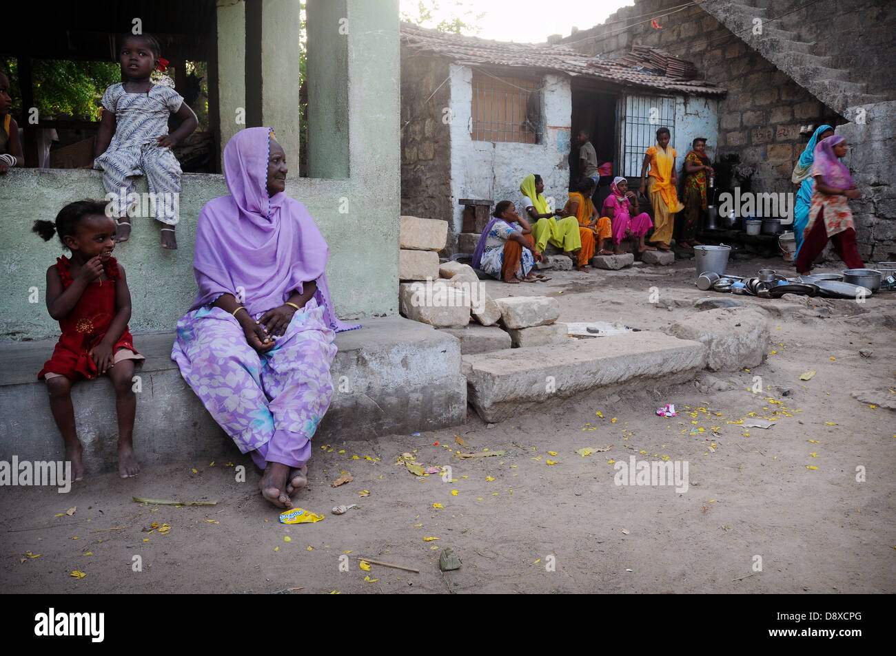Afro-Indians, called Sidis, living on the west coast of India Stock ...