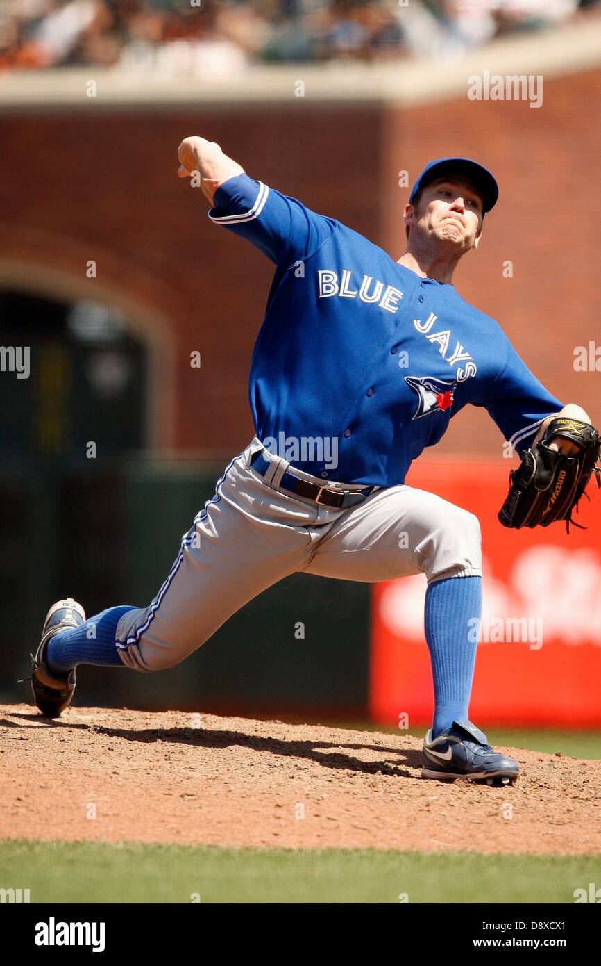 San Francisco, California, USA. 5th June 2013. Toronto pitcher Casey ...