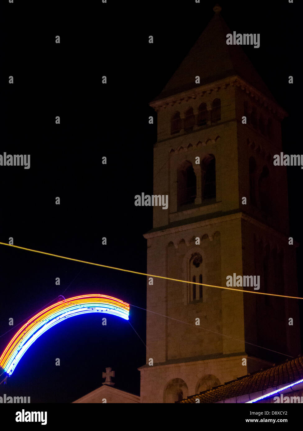 Jerusalem, Israel. 5th June 2013. A colorful rainbow installation by ...