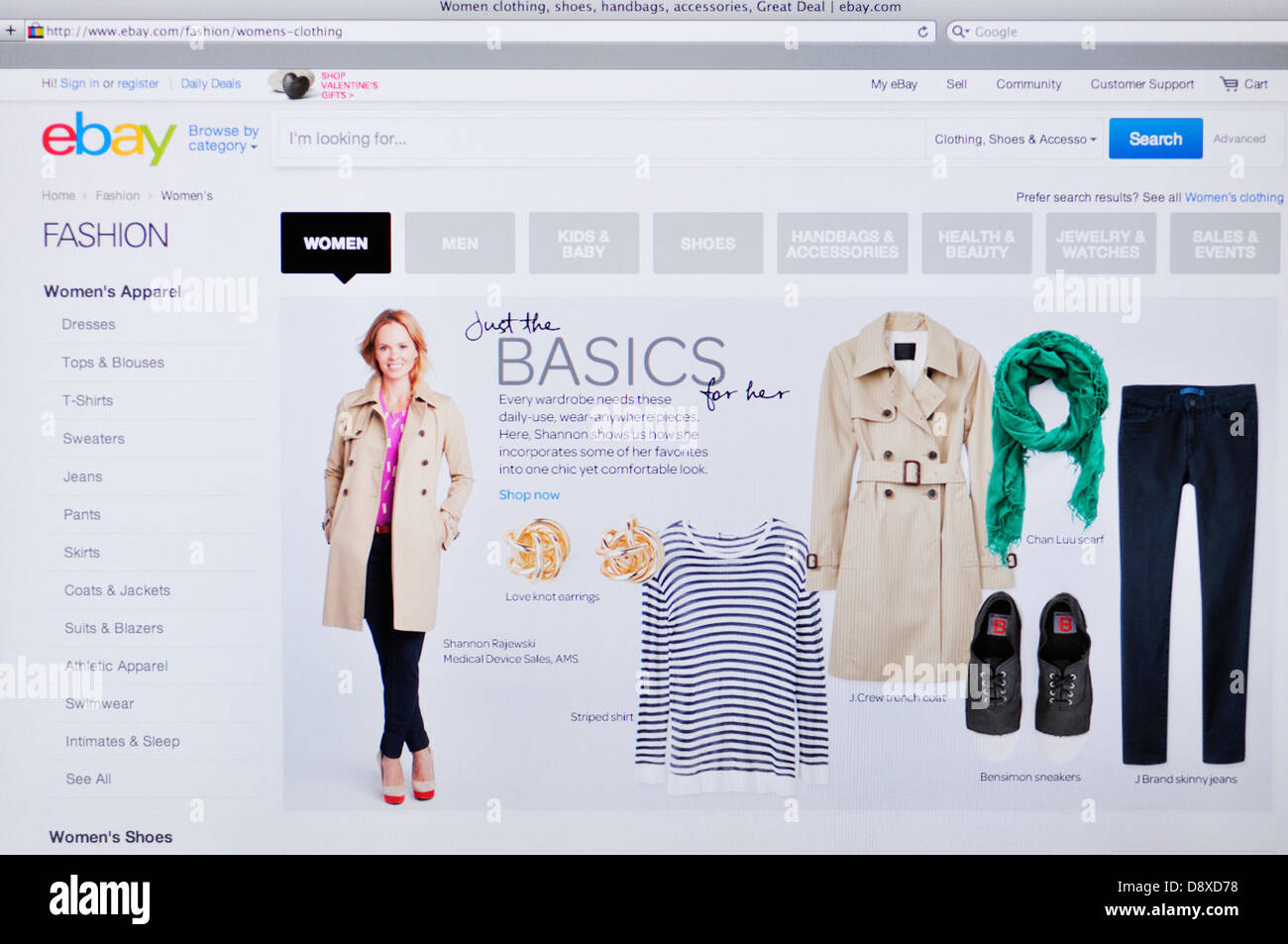 eBay online shopping website Stock Photo - Alamy