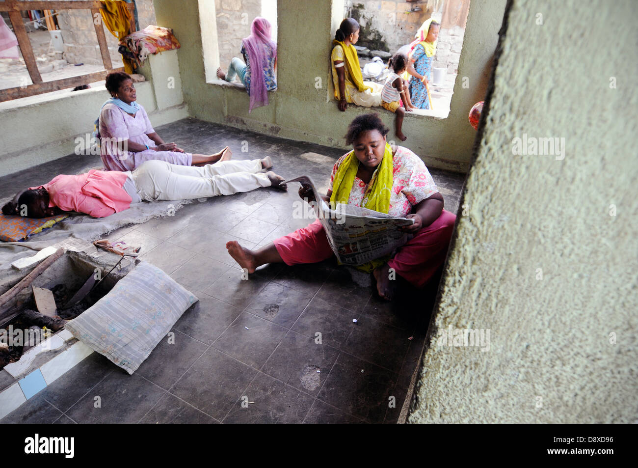 Afro-Indians, called Sidis, living on the west coast of India Stock ...