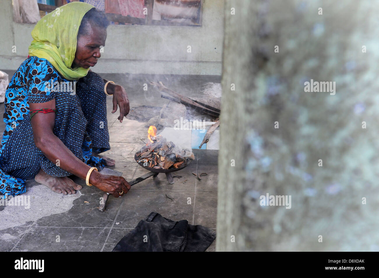 Afro-Indians, called Sidis, living on the west coast of India Stock ...