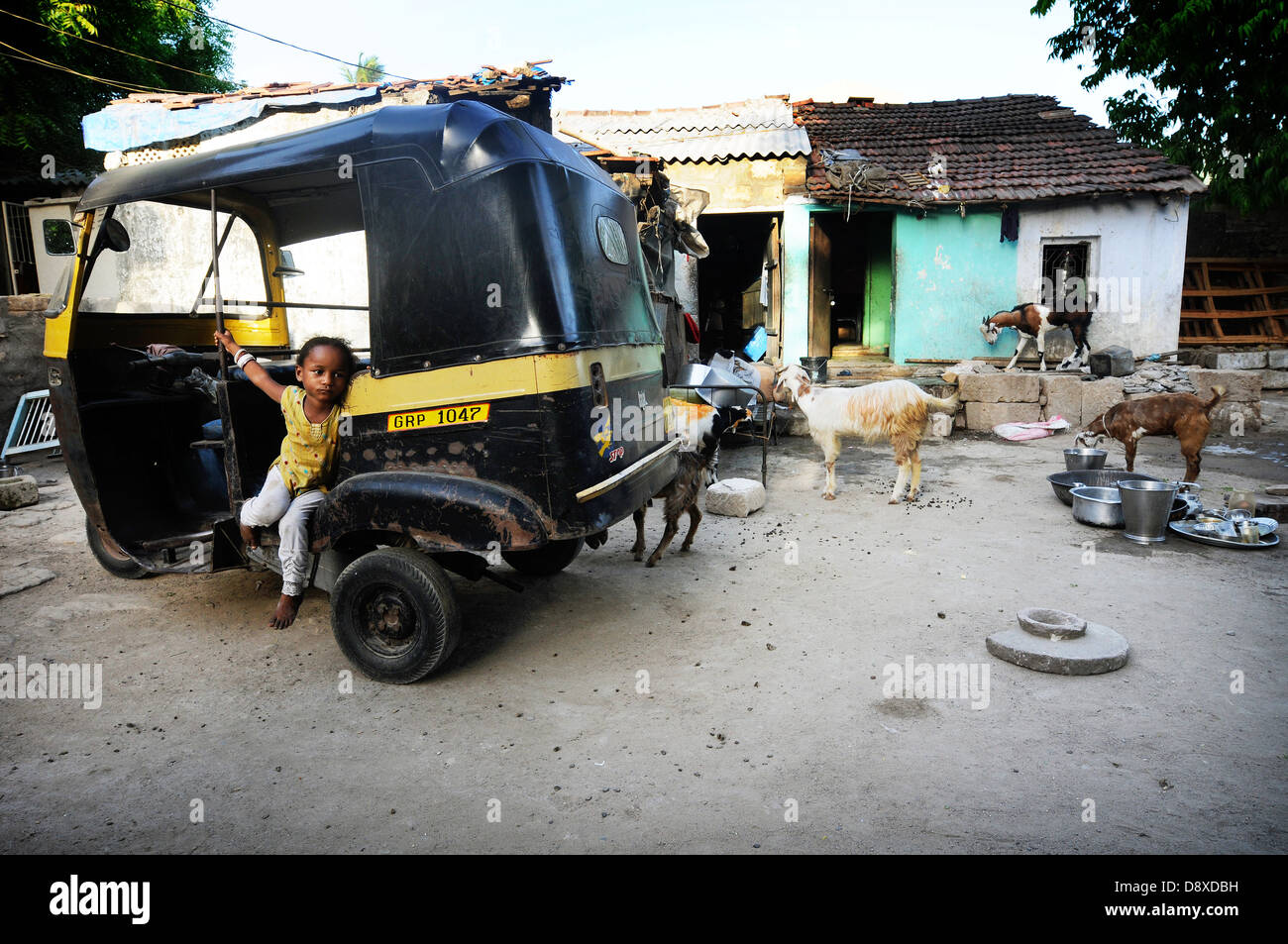 Afro-Indians, called Sidis, living on the west coast of India Stock ...