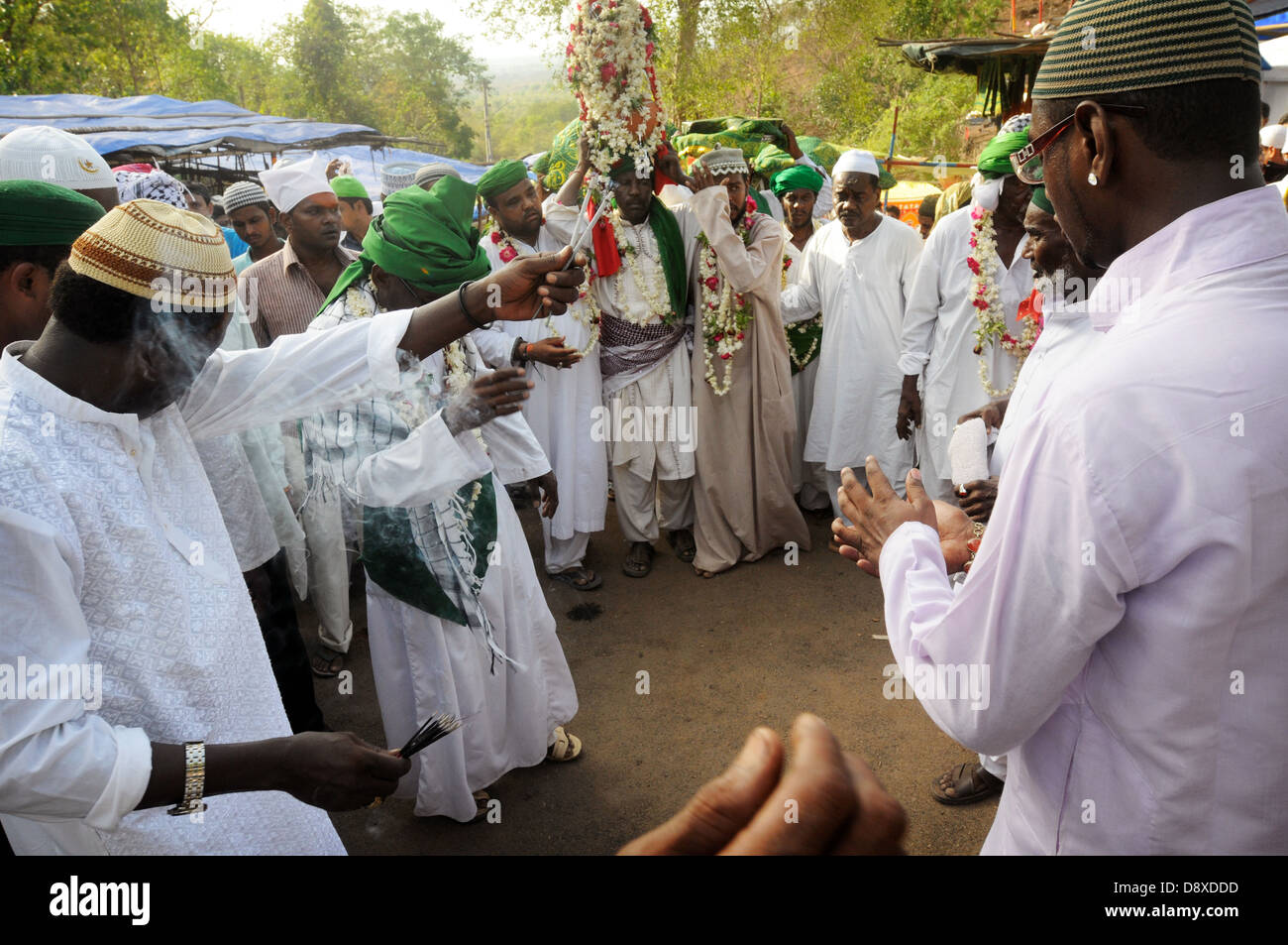 Afro-Indians, called Sidis, living on the west coast of India Stock ...