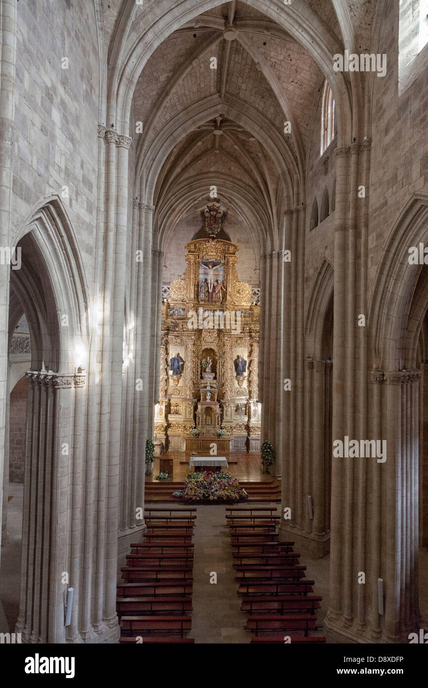 Monasterio de Santa Maria la Real, Najera Spain. Camino to Santiago de ...