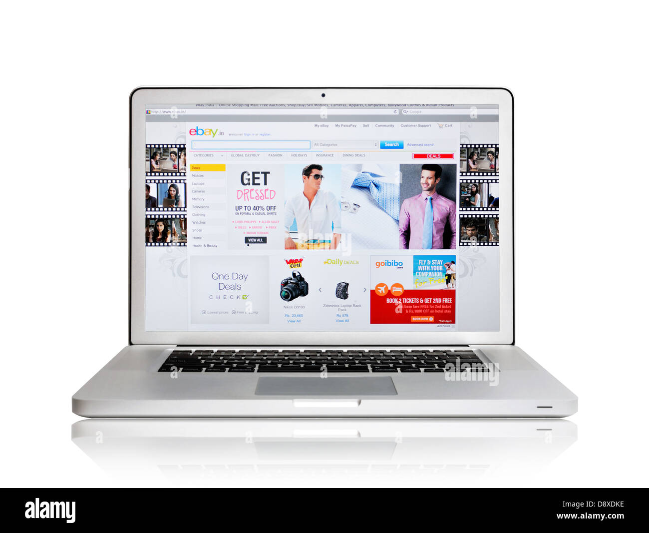 Indian eBay online shopping website on laptop screen Stock Photo - Alamy