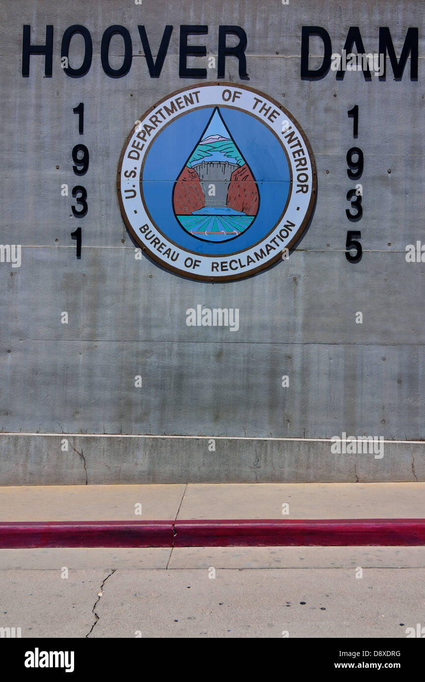 Hoover dam sign hoover dam hi-res stock photography and images - Alamy