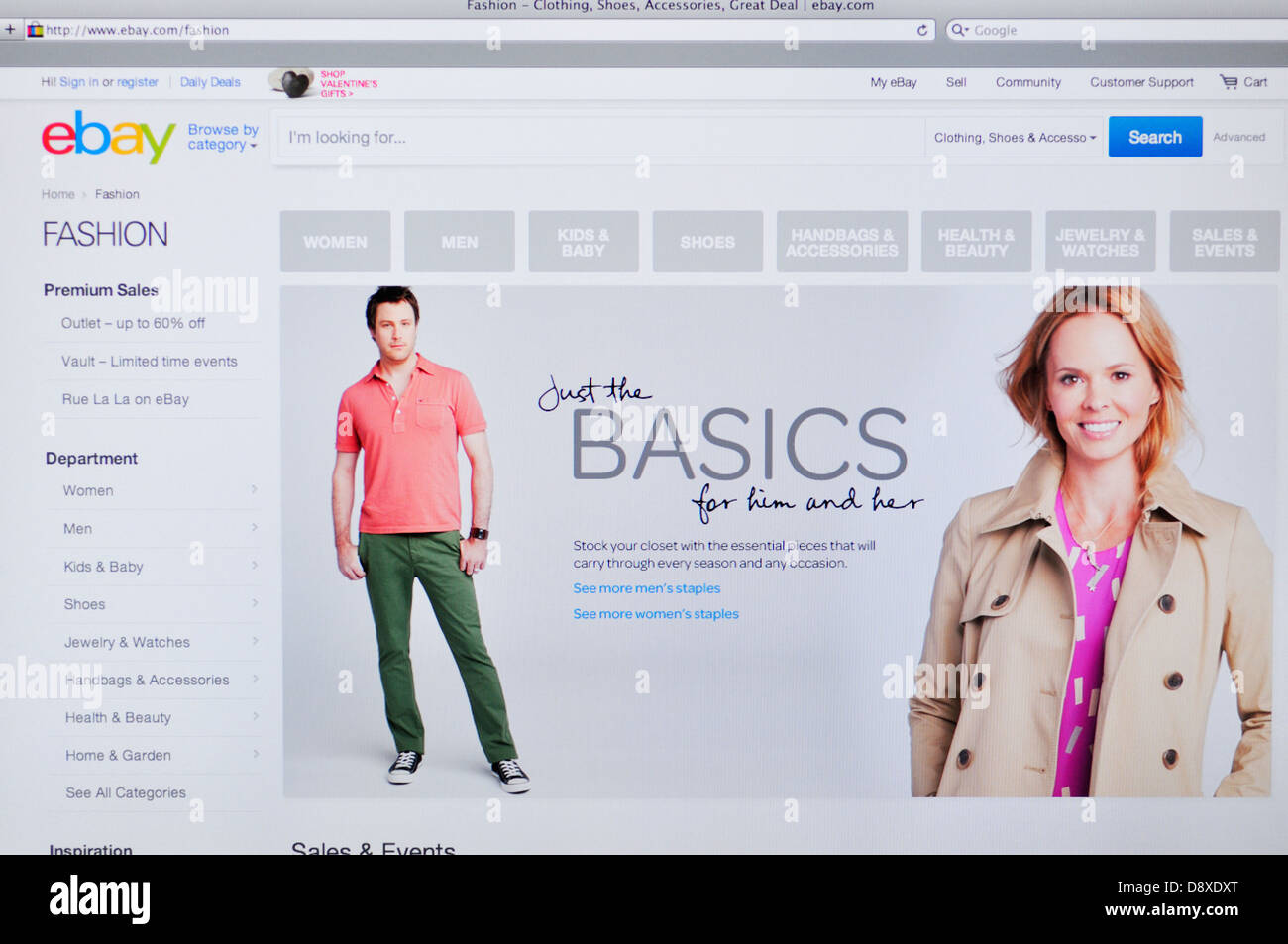 eBay online shopping website Stock Photo - Alamy