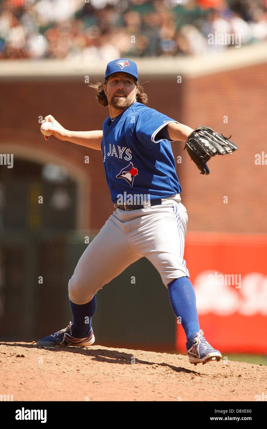 San Francisco, California, USA. 5th June 2013. Toronto pitcher R.A ...