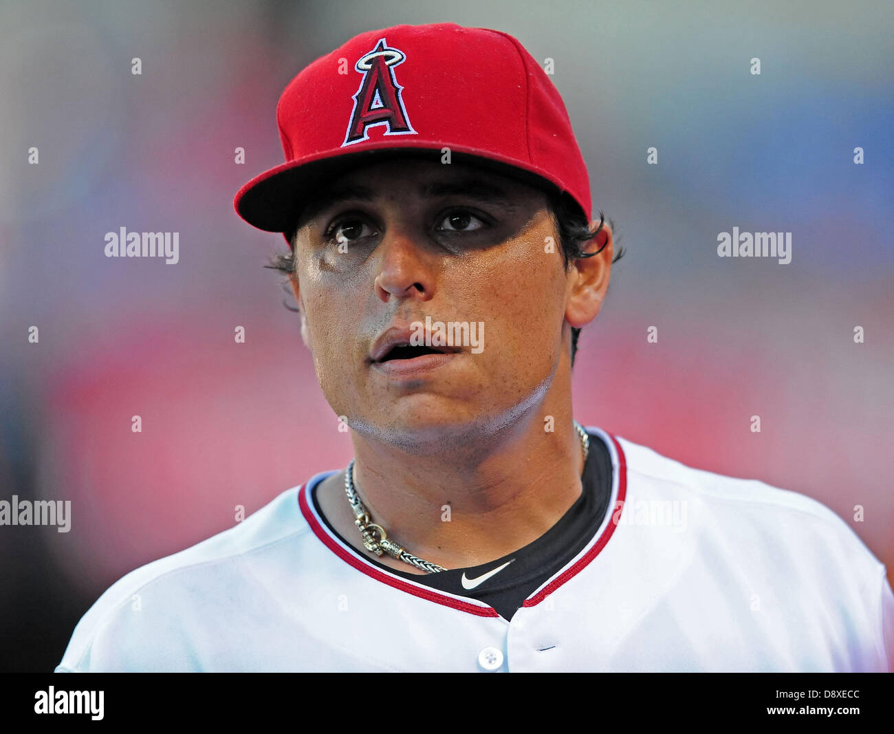 Anaheim, California, USA. 5th June 2013. Los Angeles Angels starting ...