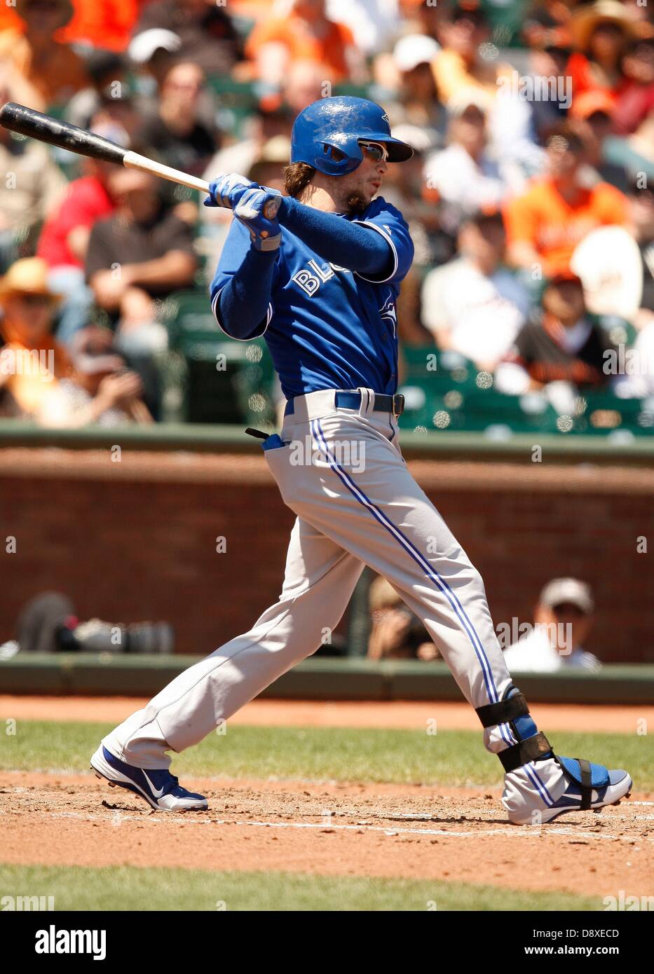 San Francisco, California, USA. 5th June 2013. Toronto outfielder Colby ...