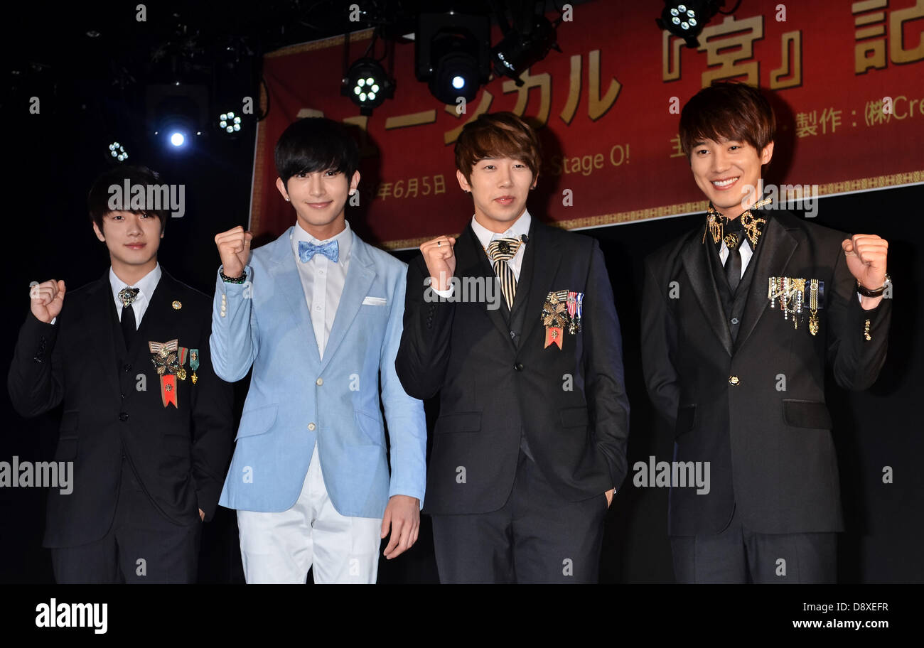 Tokyo, Japan. 5th June 2013. Choi Min Hwan(F.T. ISLAND), Lee Kiseop ...