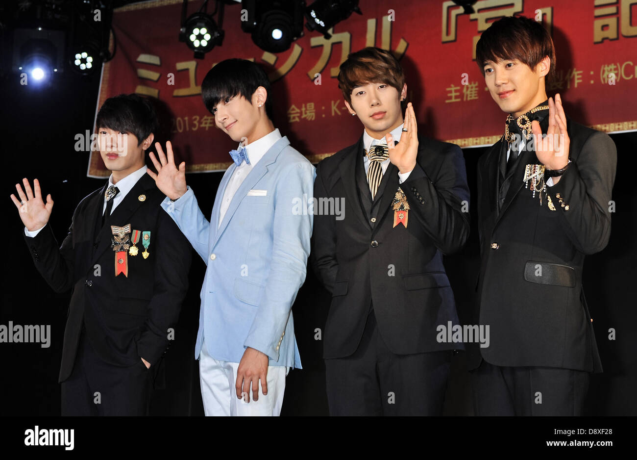 Tokyo, Japan. 5th June 2013. Choi Min Hwan(F.T. ISLAND), Lee Kiseop ...