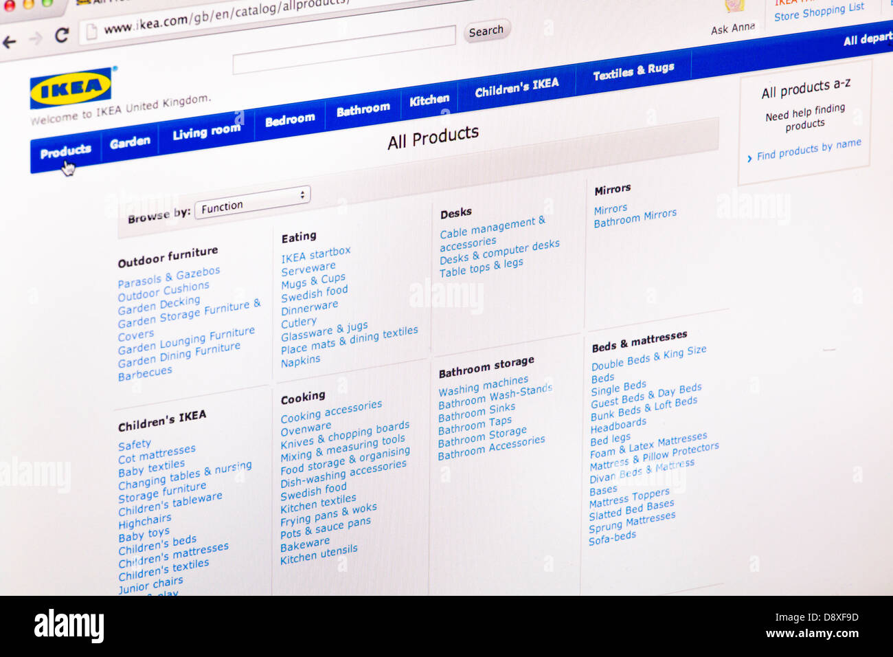 Ikea website hi-res stock photography and images - Alamy