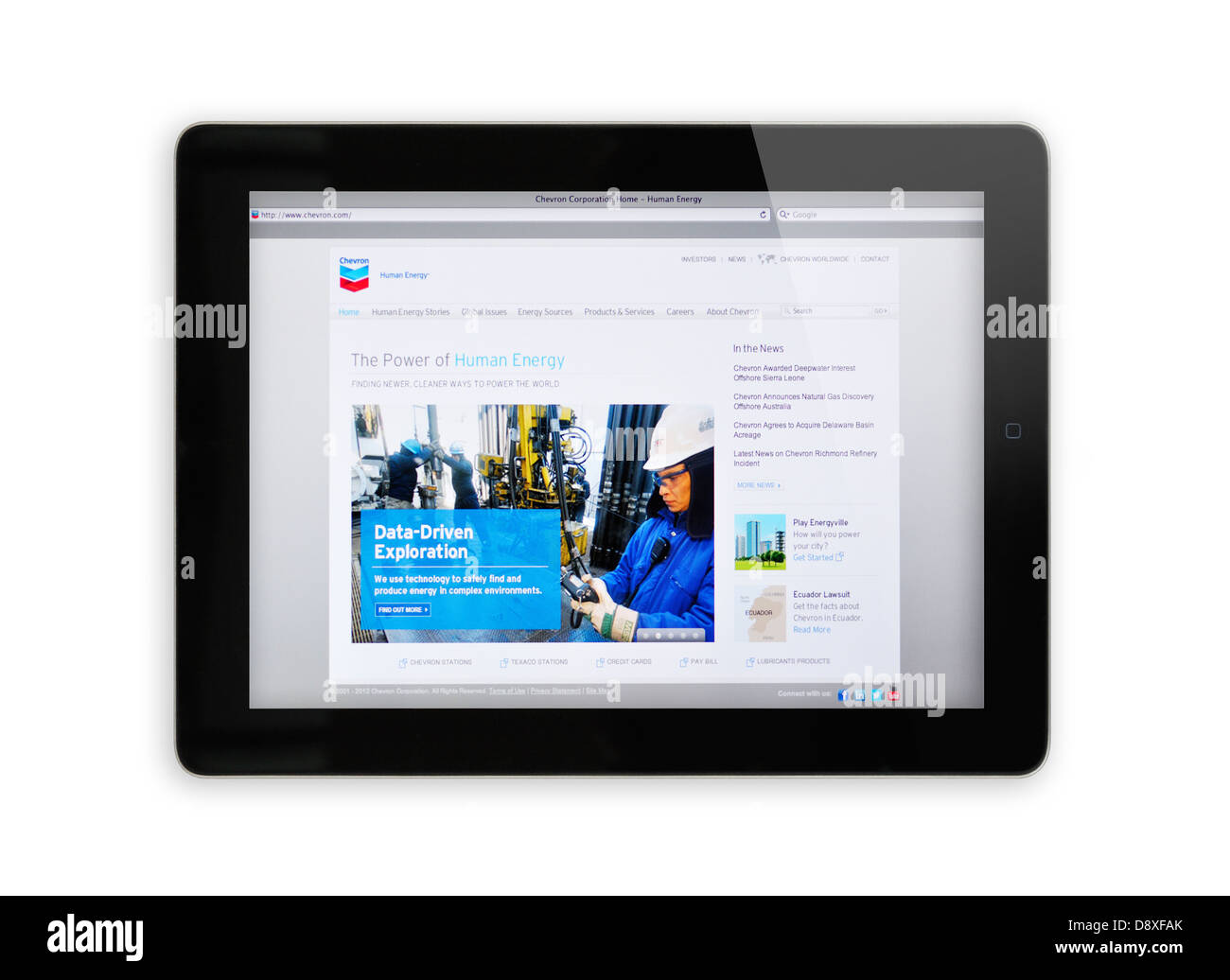 Chevron corporation Cut Out Stock Images & Pictures - Alamy