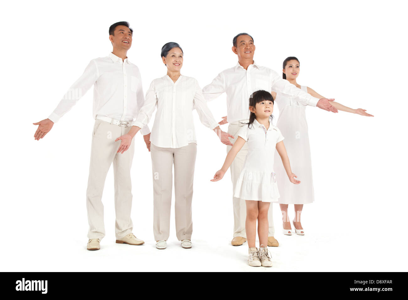 Five family arms Cut Out Stock Images & Pictures - Alamy