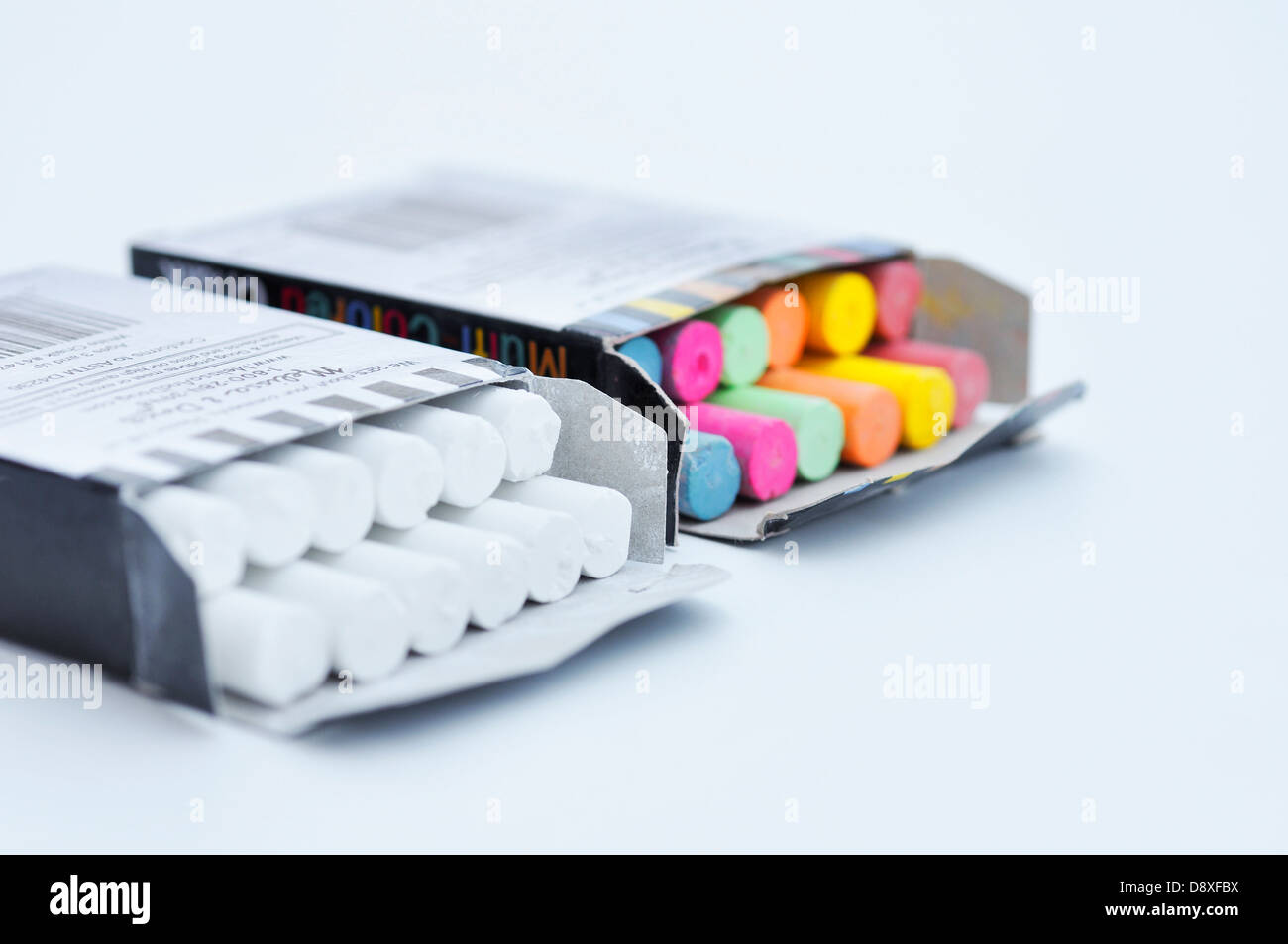 Box of chalk Stock Photo - Alamy