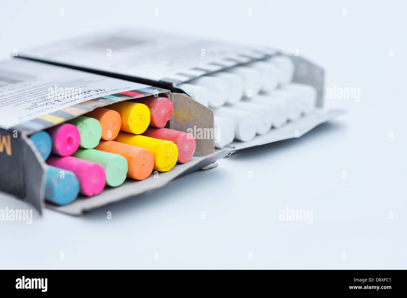 Box of chalk Stock Photo - Alamy