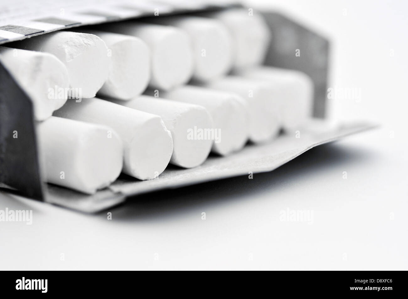 Box of chalk Stock Photo - Alamy