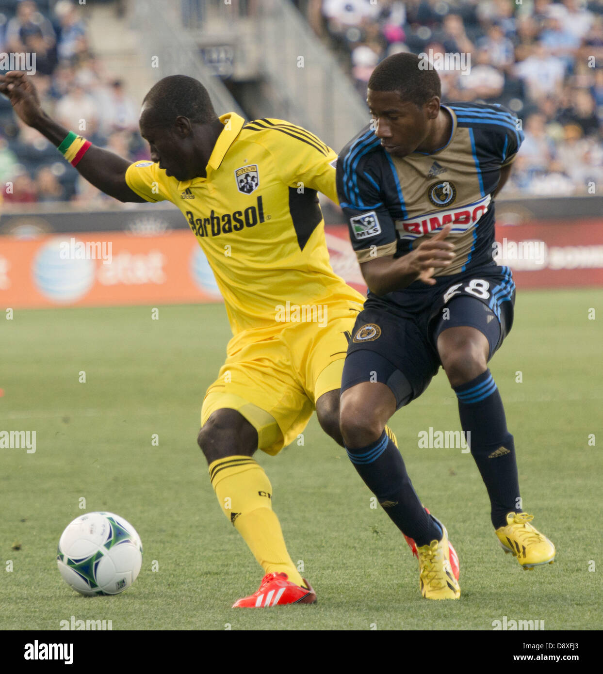 Chester, Pennsylvania, USA. 5th June 2013. RAYMON GADDIS (28) of the ...