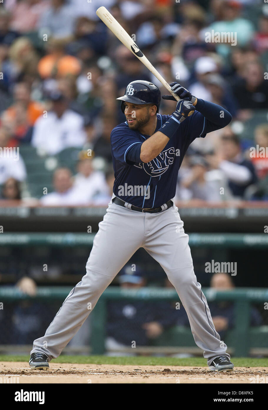 Detroit, Michigan, USA. 5th June 2013. Tampa Bay Rays first baseman ...