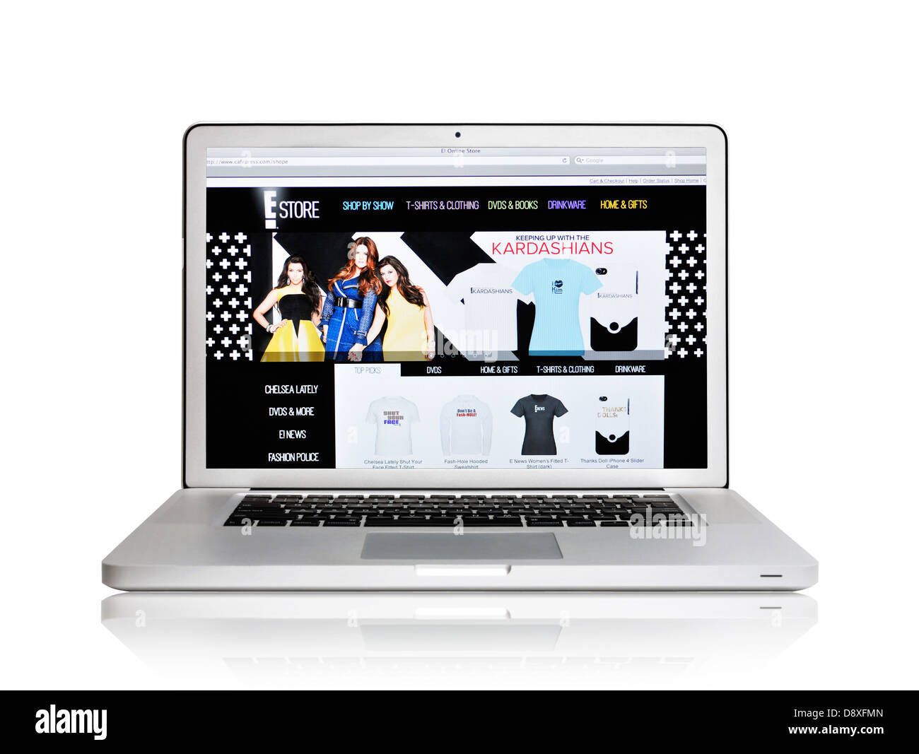 Products online shopping screen Cut Out Stock Images & Pictures - Alamy