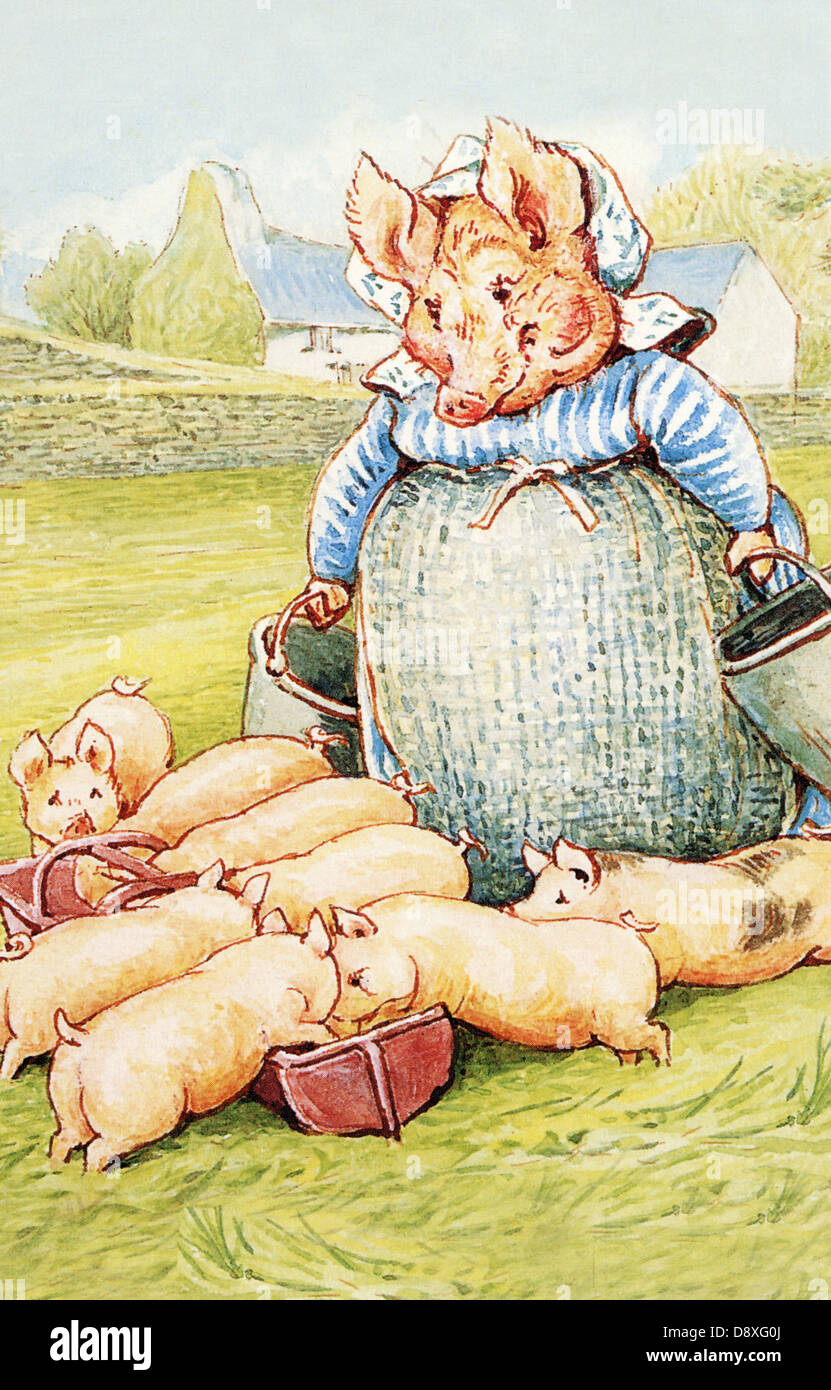 Beatrix Potter painting 1913 Stock Photo - Alamy
