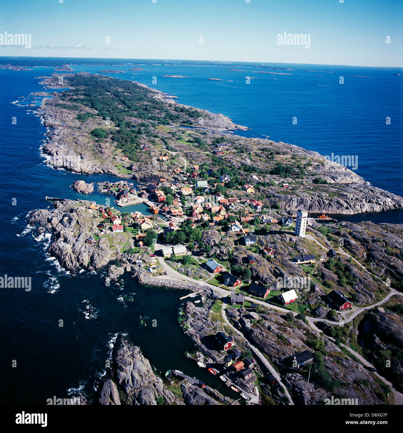 Aerial view of the archipelago, Sweden Stock Photo - Alamy
