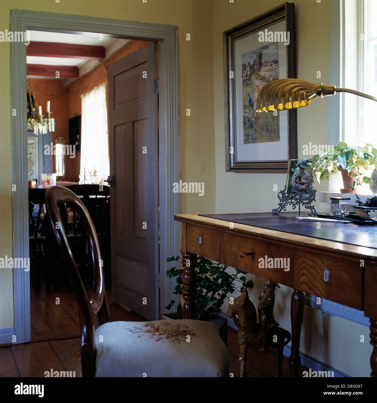 A Desk in a Workroom Stock Photo - Alamy