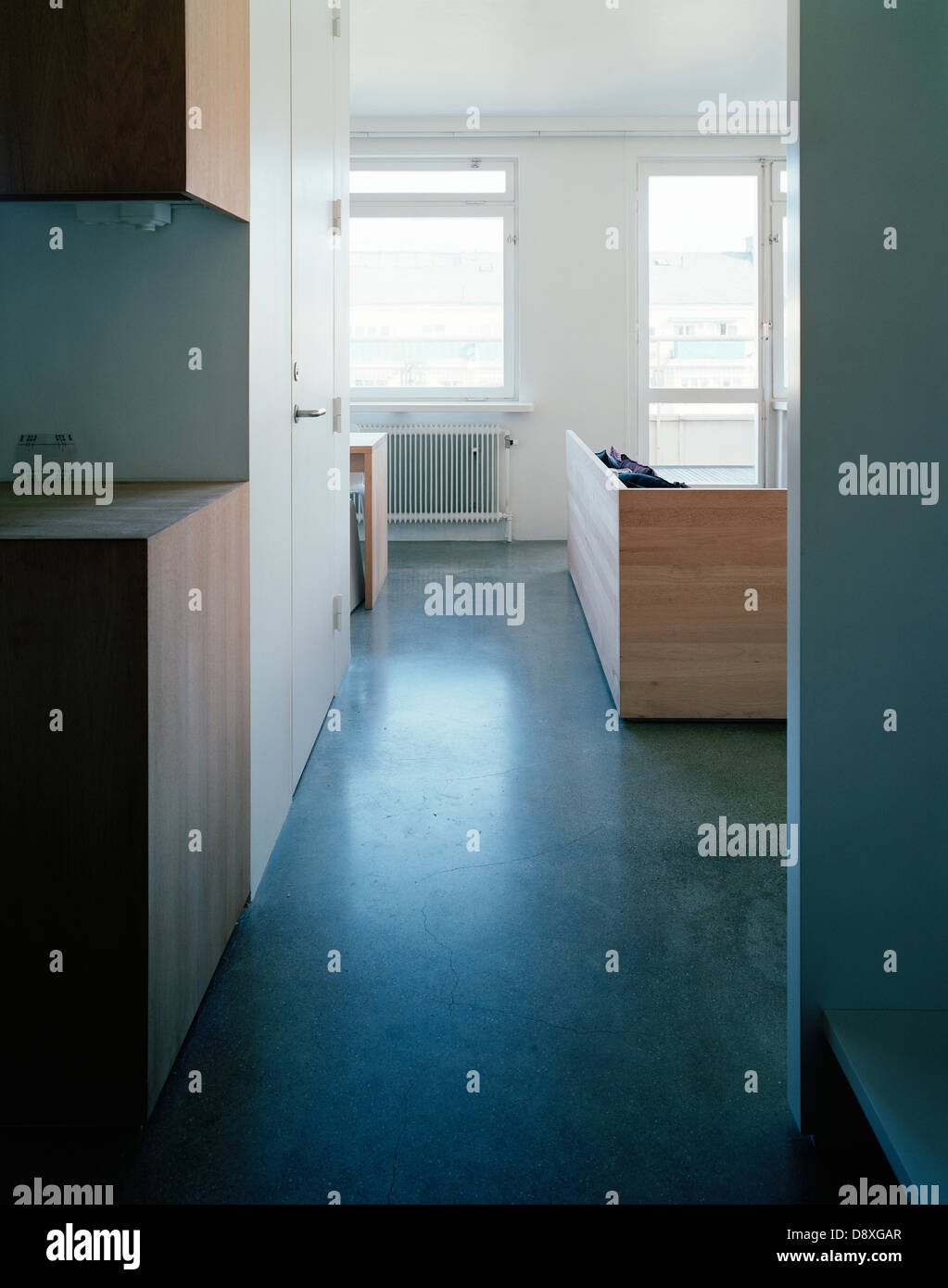 A hall in a bright apartment Stock Photo - Alamy