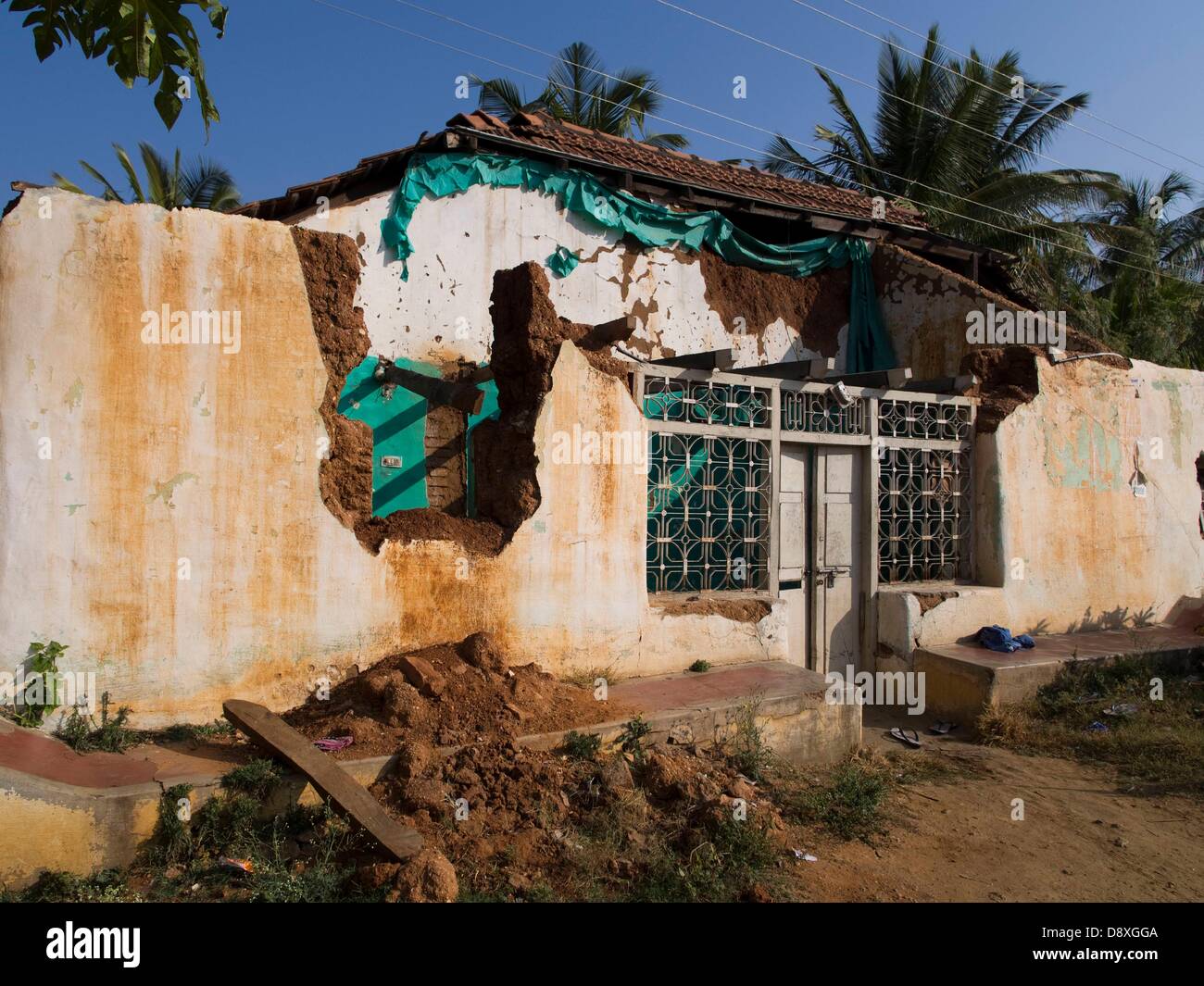 Jan 05, 2013 - Mysore, Karnataka, India - A partially demolished ...