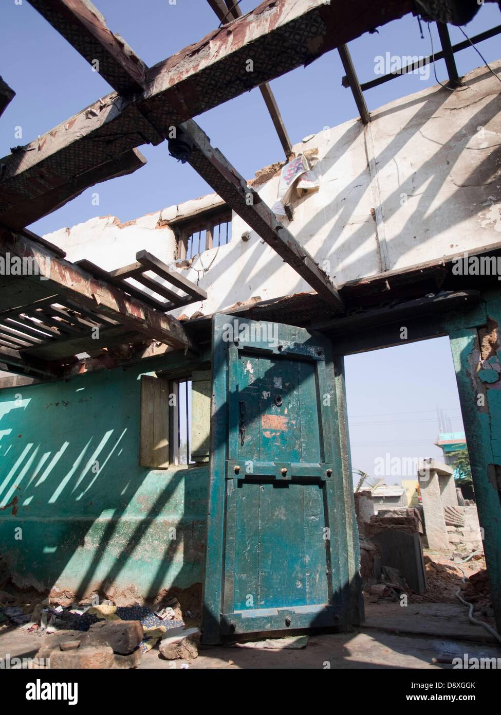 Jan 05, 2013 - Mysore, Karnataka, India - A partially demolished ...