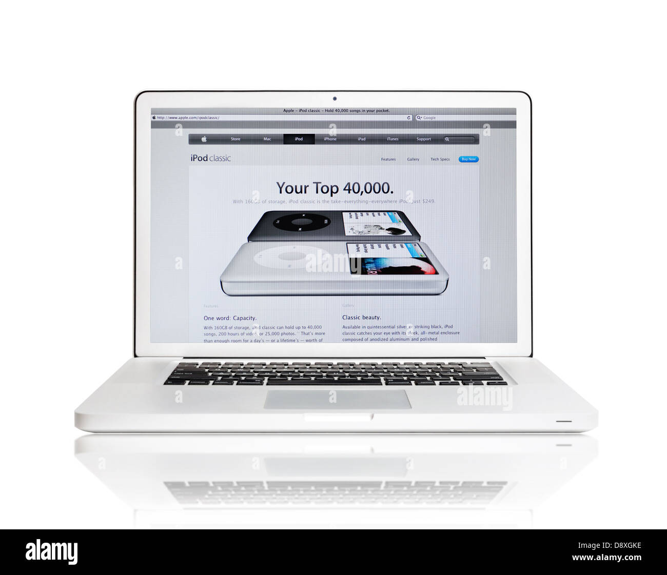 Apple website on laptop screen Stock Photo - Alamy
