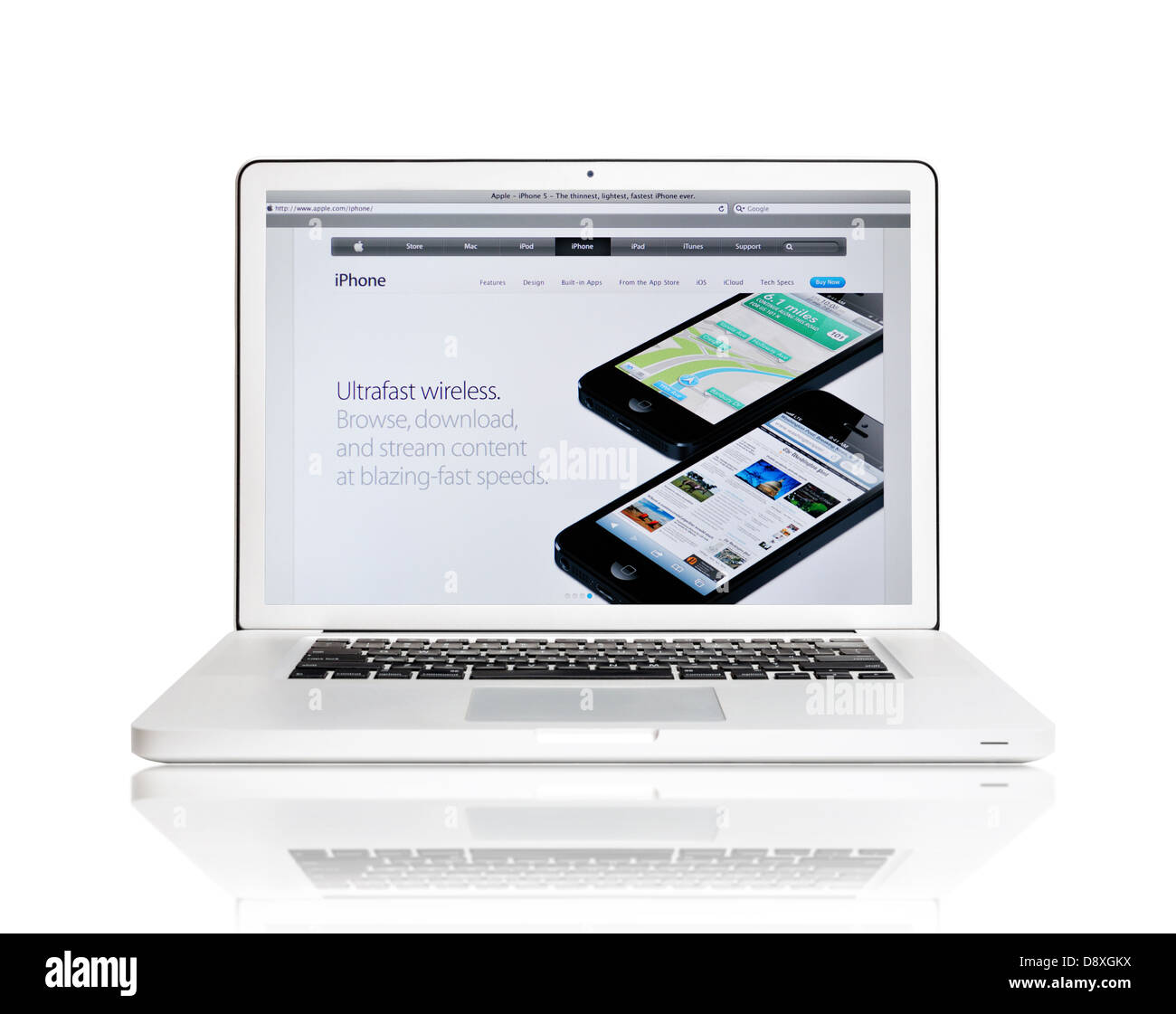 Laptop cut out apple hi-res stock photography and images - Alamy