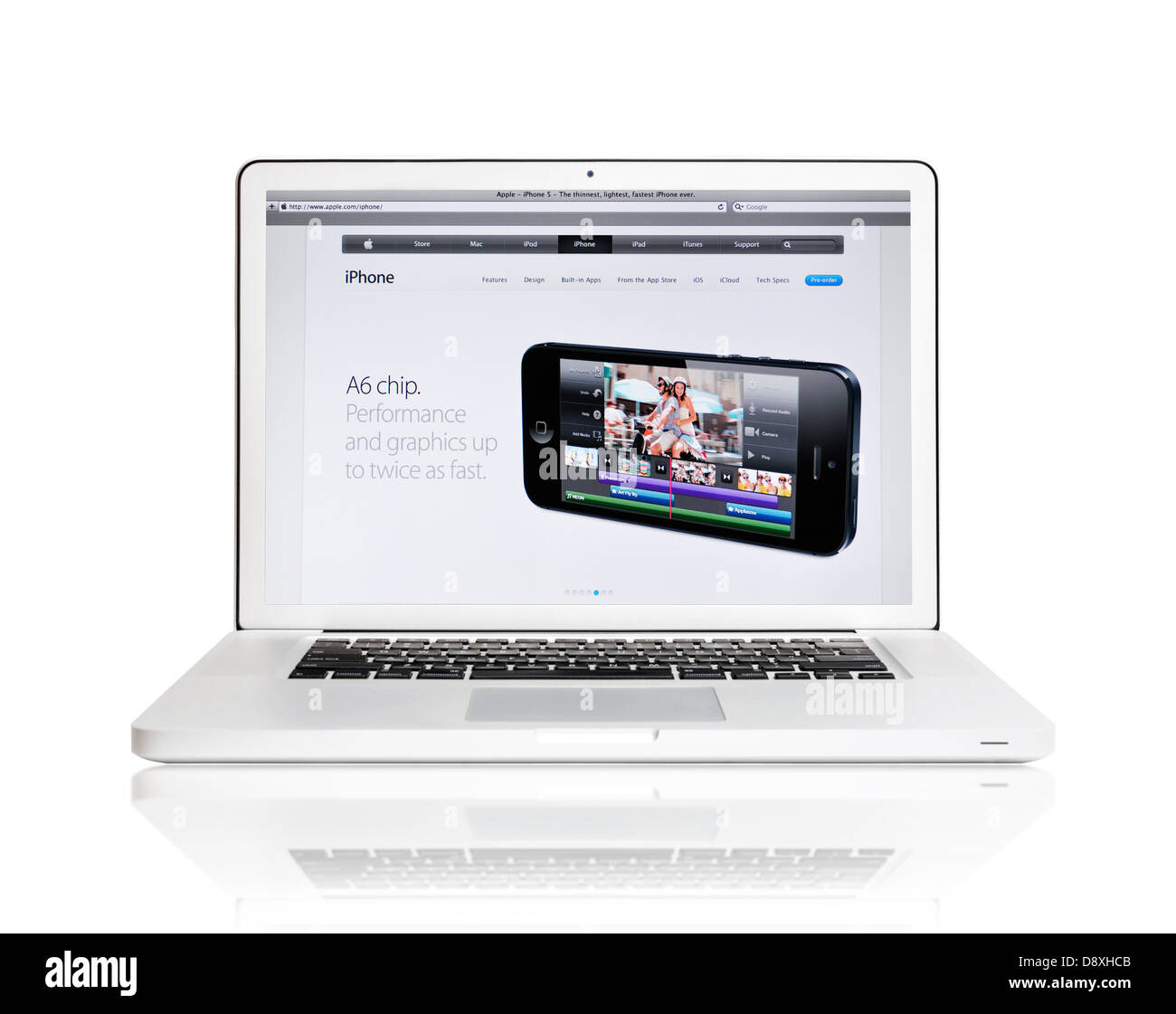 Laptop cut out apple hi-res stock photography and images - Alamy