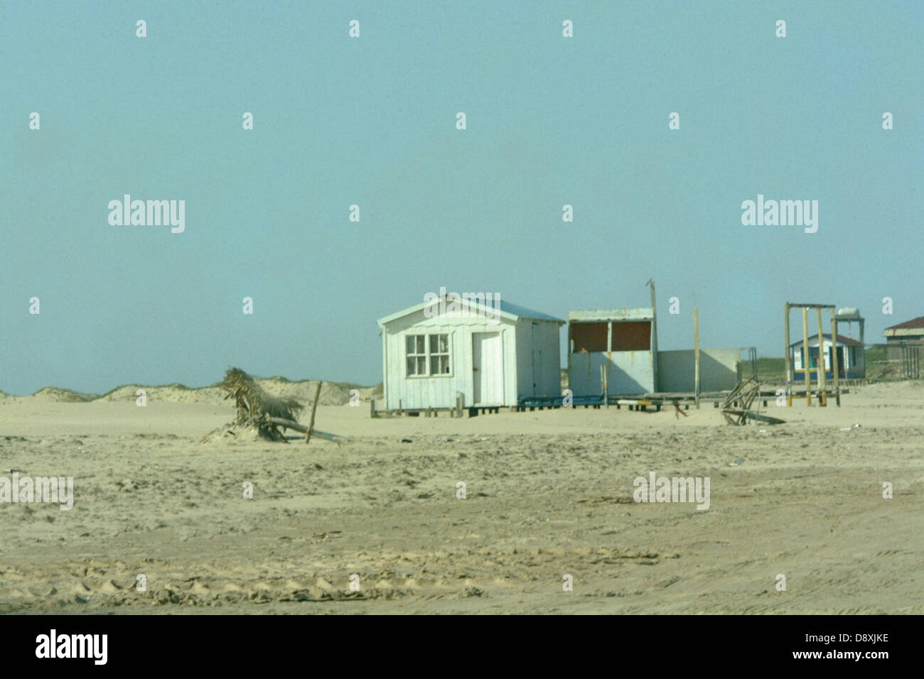 Houses in the sand, Mexico Stock Photo - Alamy